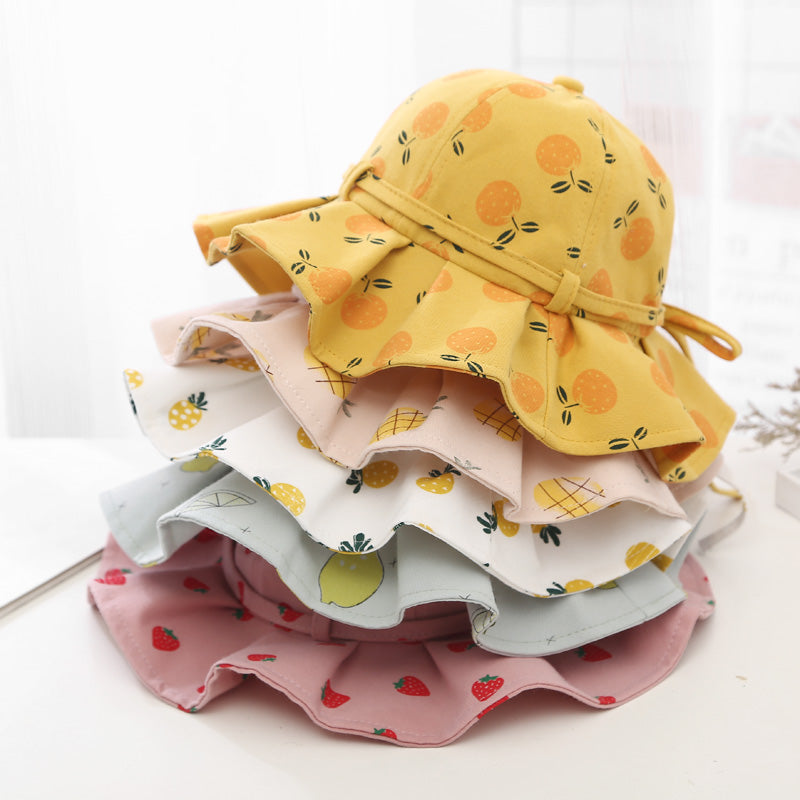 Baby Girl Floral Print Adjustable Design Sunshade Bucket Hats – MyKids-USA®